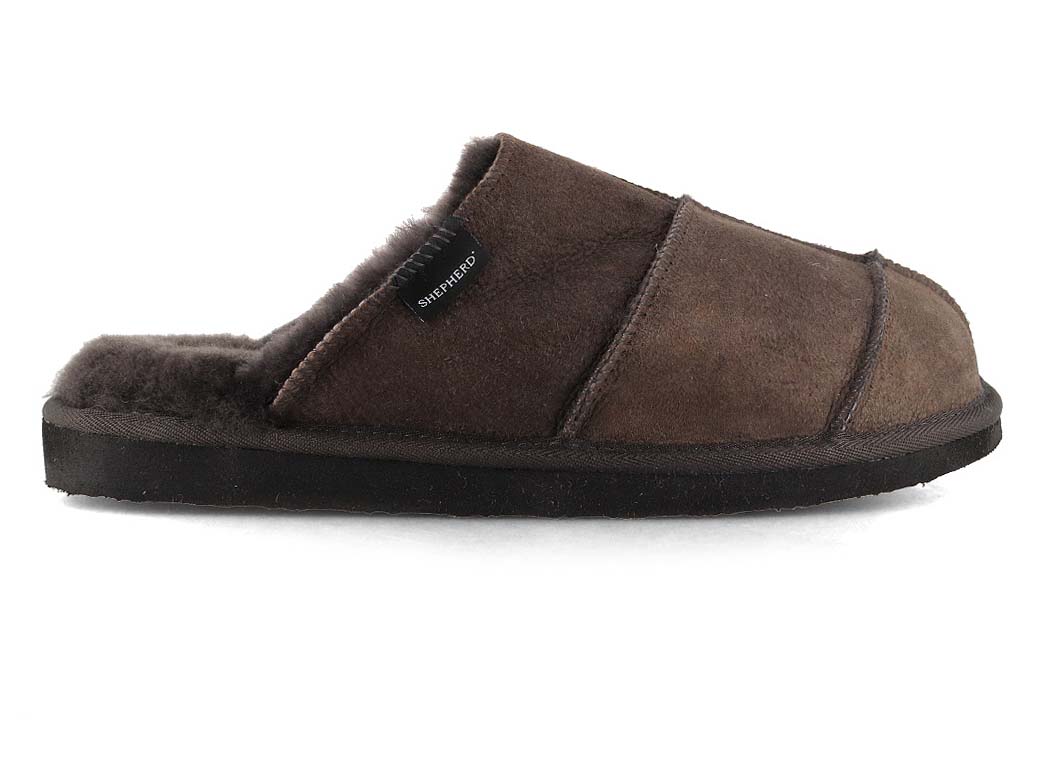 SHEPHERD Men lambskin Slippers| Allan , Asphalt