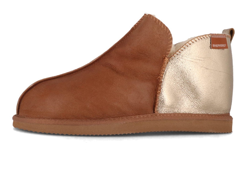 SHEPHERD Women Lambskin Boots | Annie, Cognac Gold