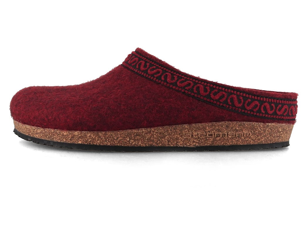 Stegmann ST 108 Women’s Felt Clogs | Firebrick