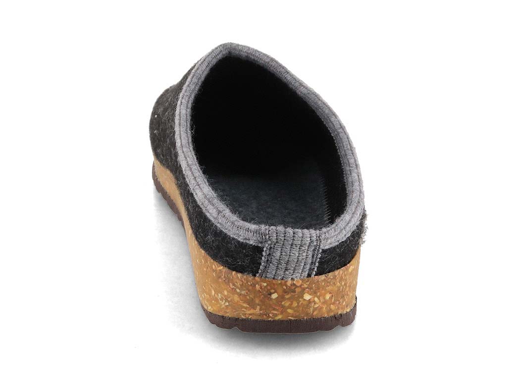 Tuffeln® Felt Clogs for Men «Comfort», dark grey --> Boiled Wool and ...