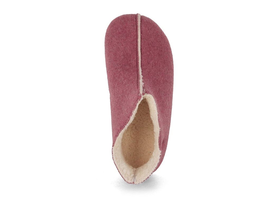 THIES Women Wool Love Slippers burdeos – Organic Cotton