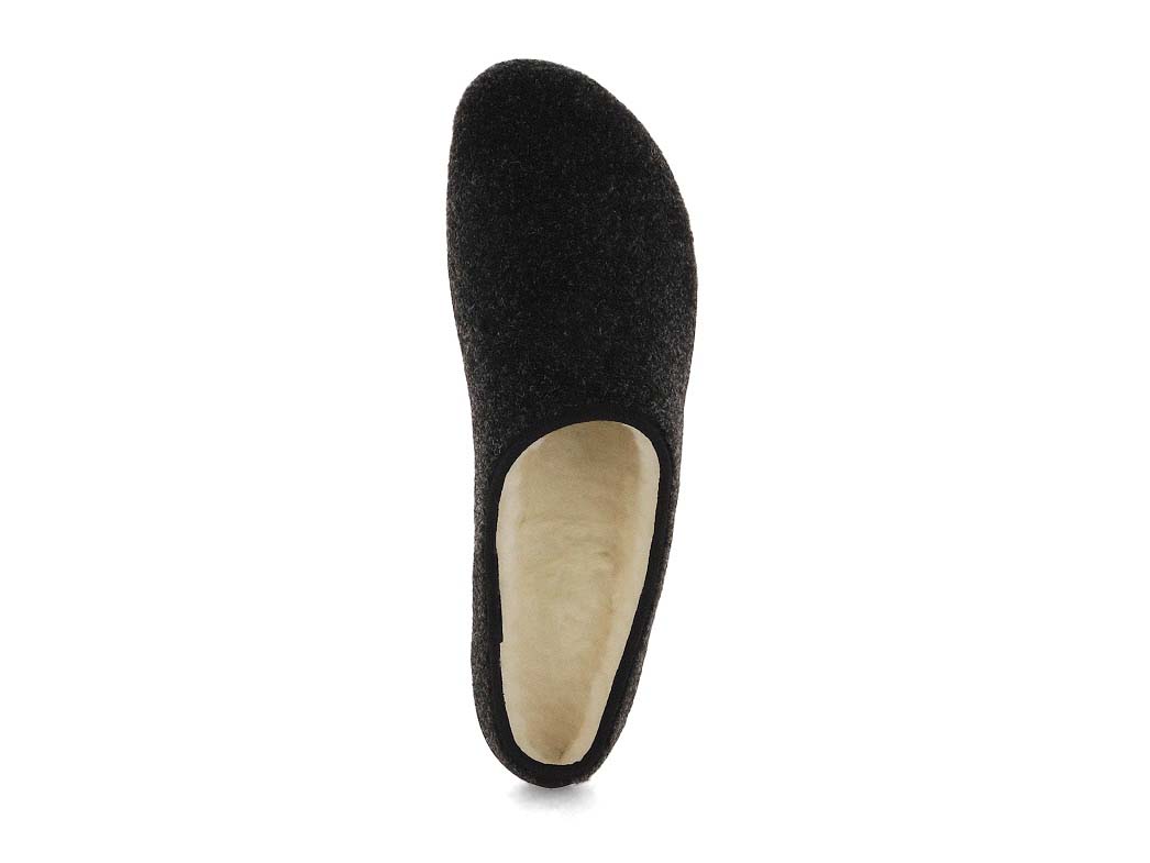 Tuffeln® Barefoot Wool Slippers | Zero-Drop, graphite