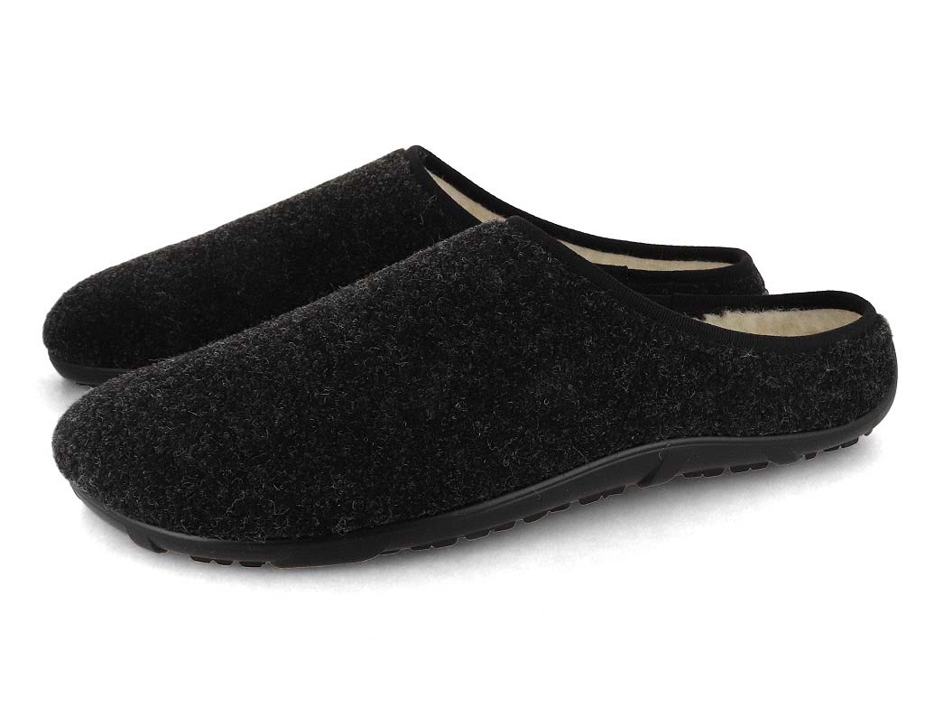 Tuffeln® Barefoot Wool Slippers | Zero-Drop, graphite
