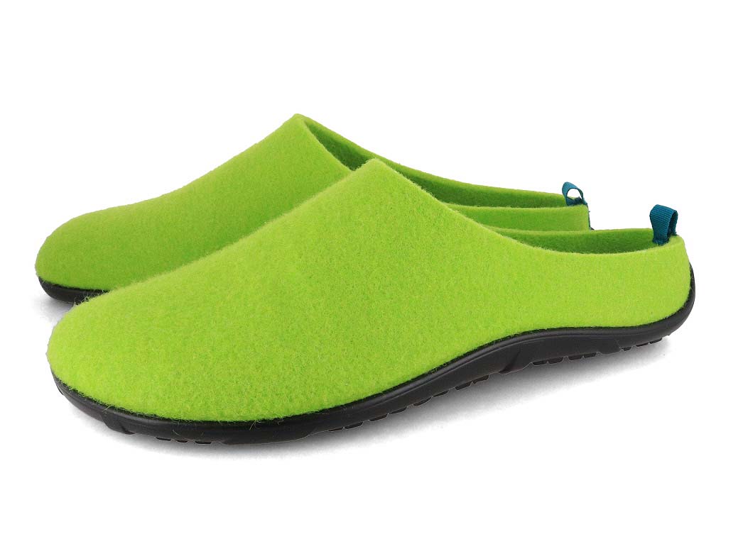 Tuffeln® Barefoot Wool Slippers|Zero-Drop, meadow green