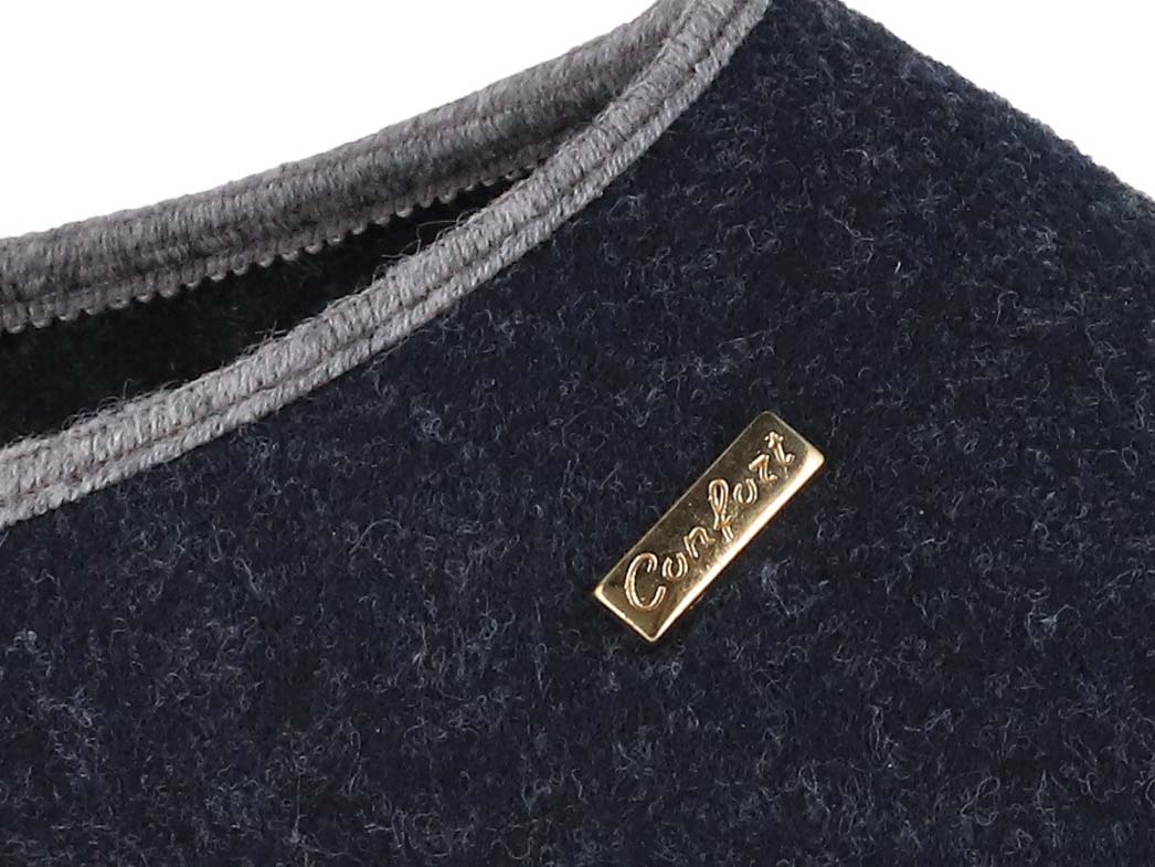 Tuffeln® Men’s Felt Clogs «Comfort» | Wool Clogs blue