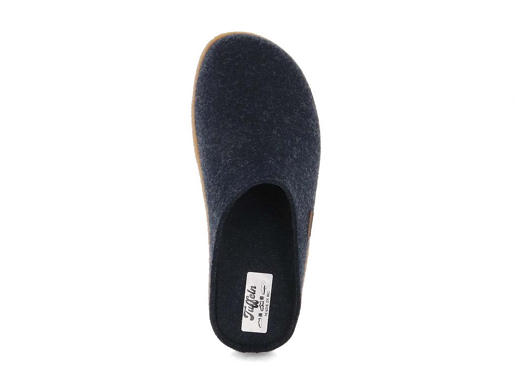 Wool Slippers Dark Blue | Tuffeln® Hygge Comfort
