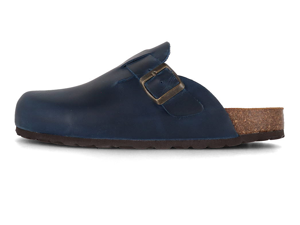 Tuffeln Unisex Leather Clogs | Helgoland, Limnea Blue