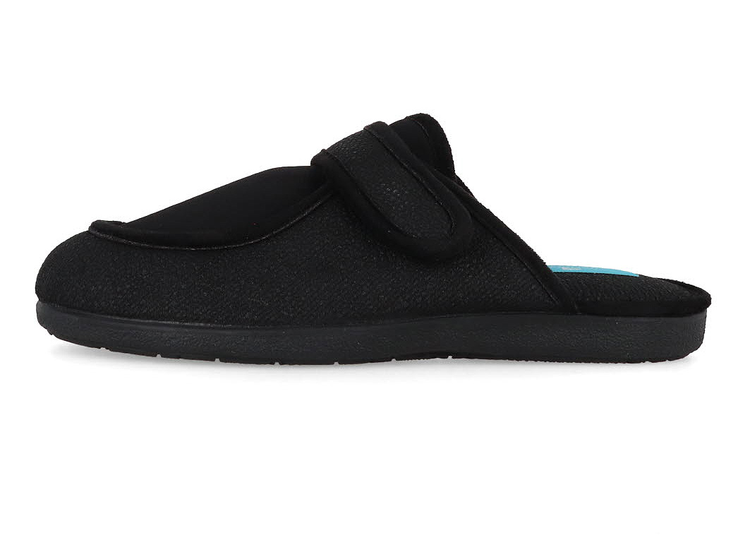 Varomed vital Men skin-friendly Slippers |Mika, Black|