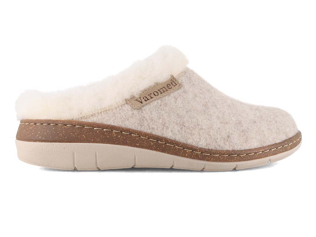 Varomed vital Women Cozy Slippers | Leni, Natural