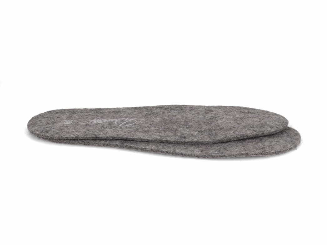 3mm Natural Felt Insoles | WoolFit | light grey --> Boiled Wool and ...