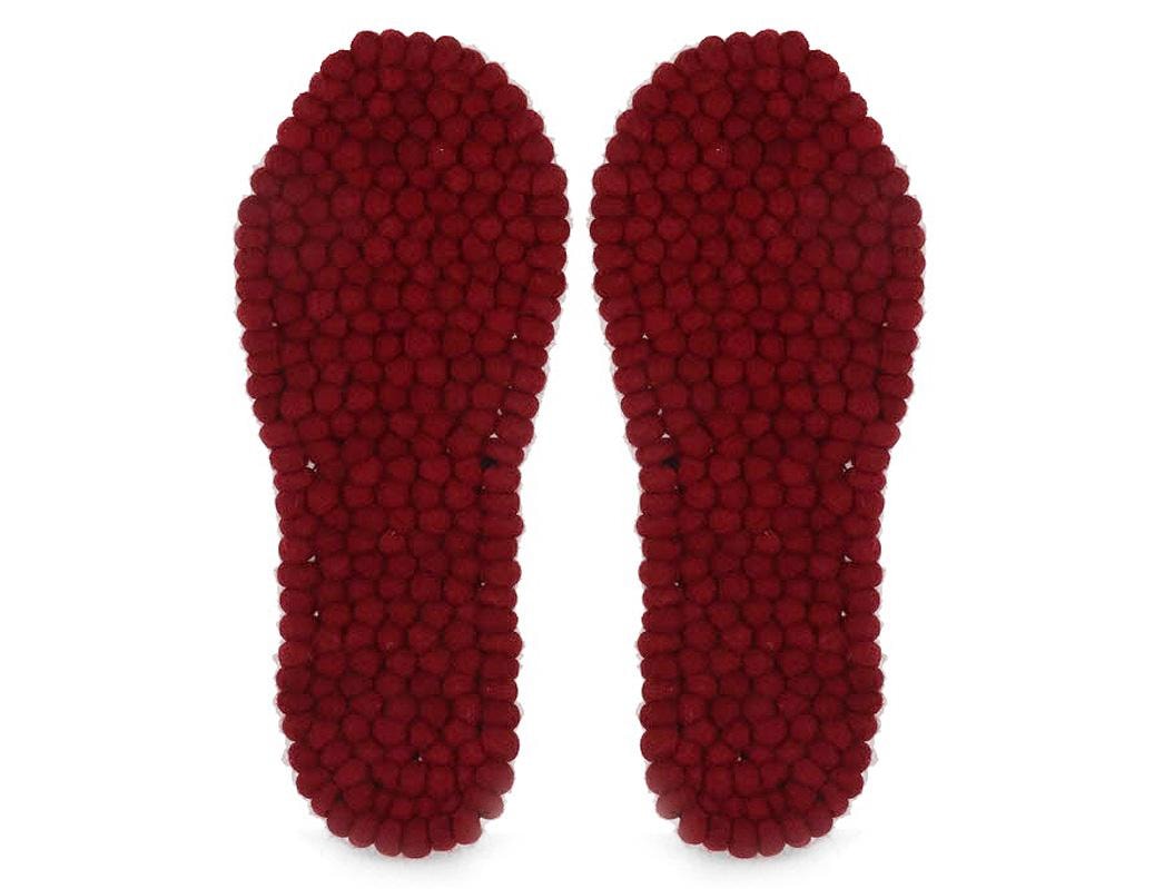 WoolFit® FeelGood | insoles, dark red