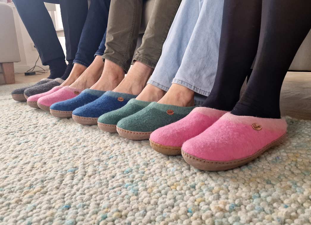 WoolFit Sherpa – Wool Slippers for Narrow Feet